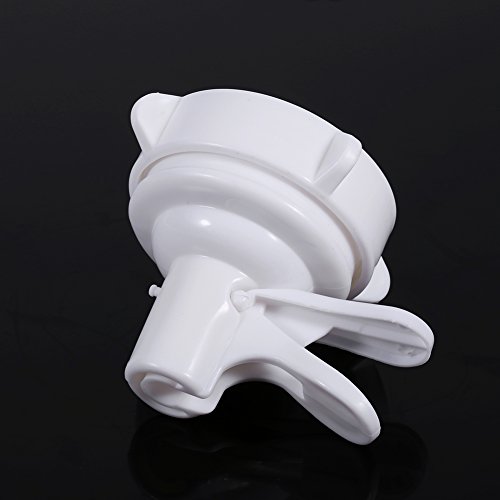 Yosoo Water Dispenser Valve, Plastic Drinking Bottle Top Spigot Water Replacement Bottle Top Valve Faucet Dispenser Simple Device White