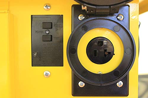 Southwire 019703R02 6506UGSX 50A Temp PWR X-TREME Box 6-Straight Blade SLED Base, 1 Pack, Yellow