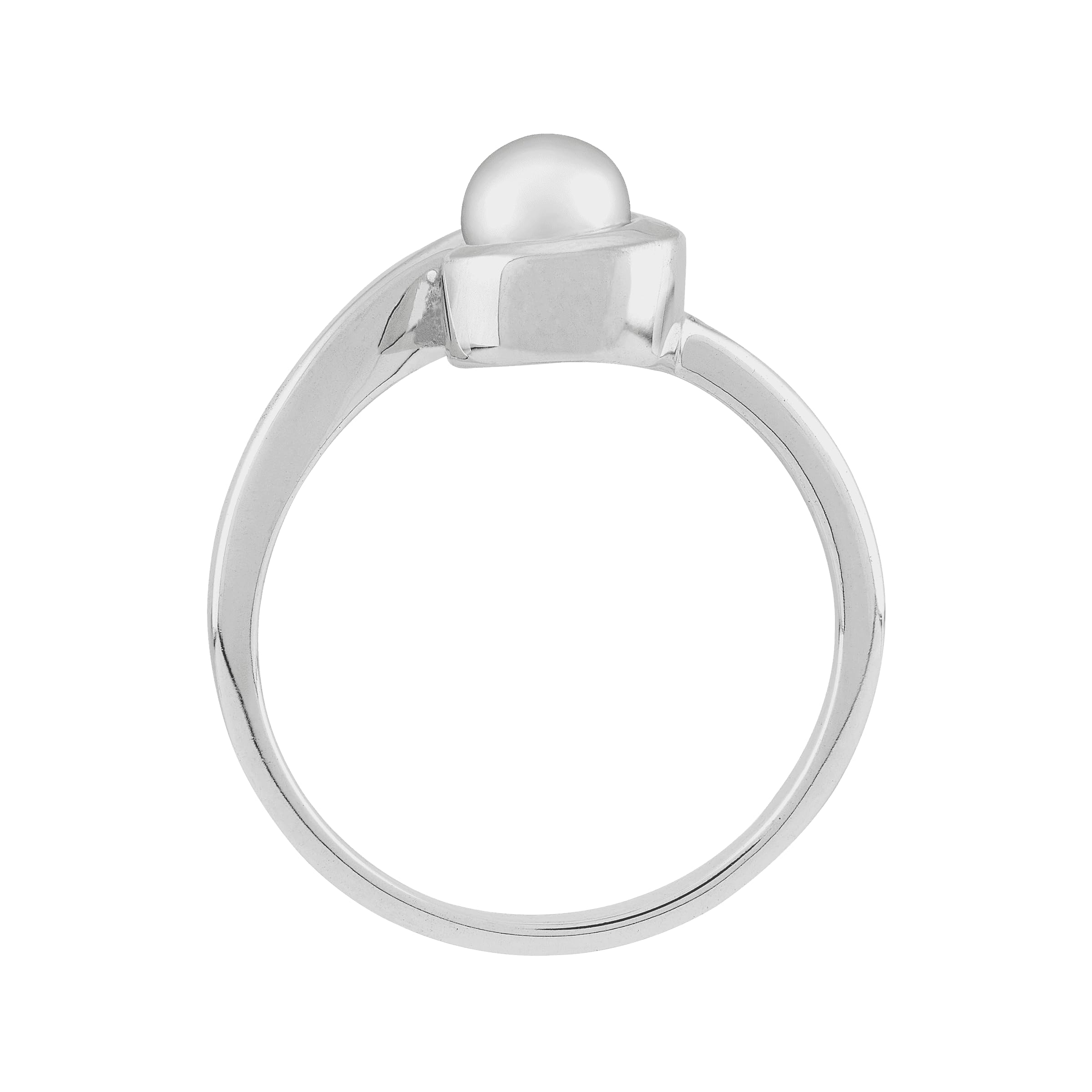 Silpada 'Another Trip Around the Sun' 5 mm Freshwater Cultured Pearl Ring in Sterling Silver, Size 9 Size 9