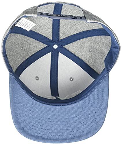 RVCA mens Adjustable Snapback Straight Brim Hat, Rvca Snapback Hat/Grey Blue, One Size US