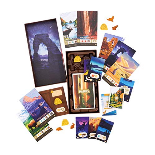 Parks: Nightfall Expansion - add Camping and Night Themed Parks to The Parks Board Game
