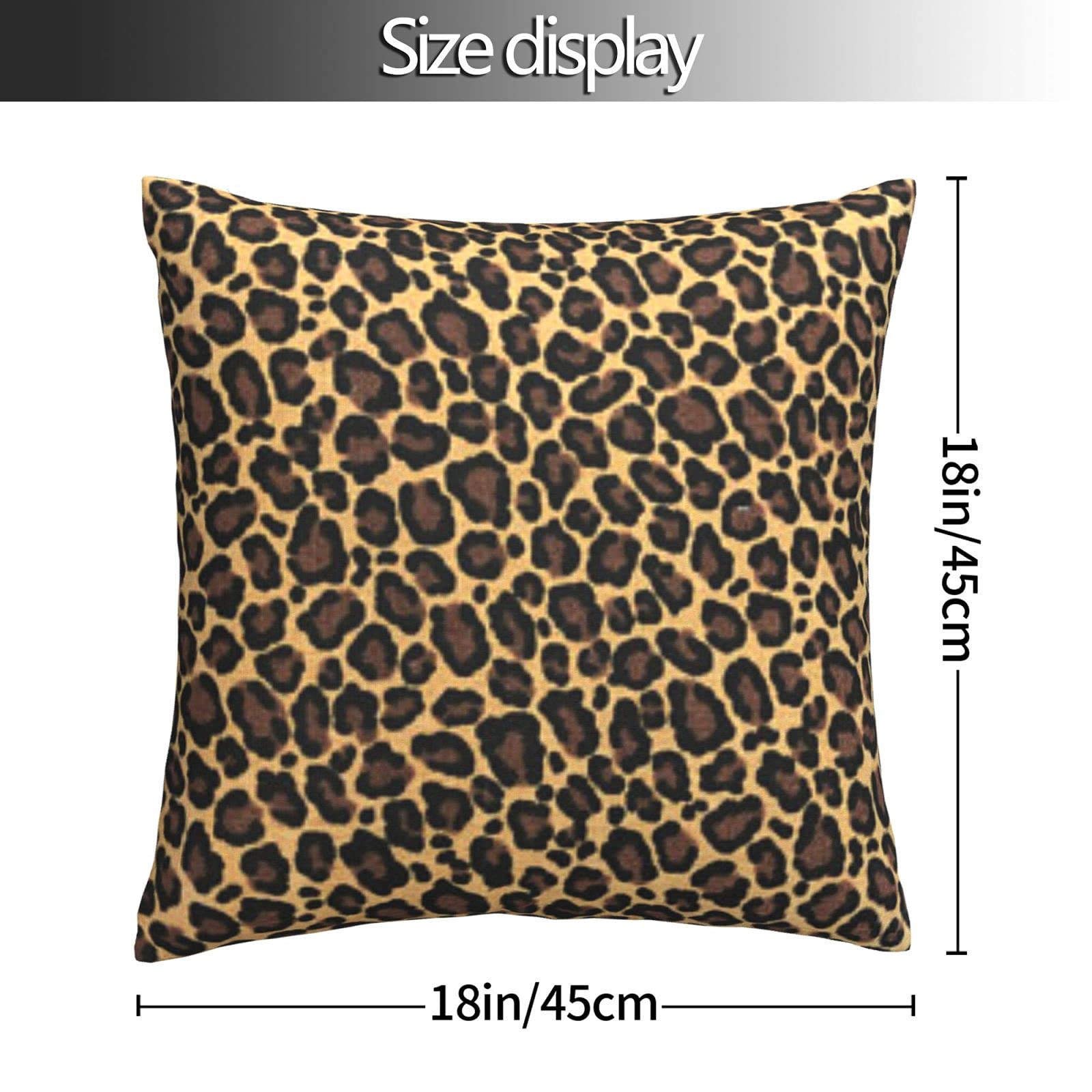 simple socks Leopard Skin Pillowcase Bedroom/Living Room/Room/Sofa Pillow Cover Pillowcases 18 x18inch