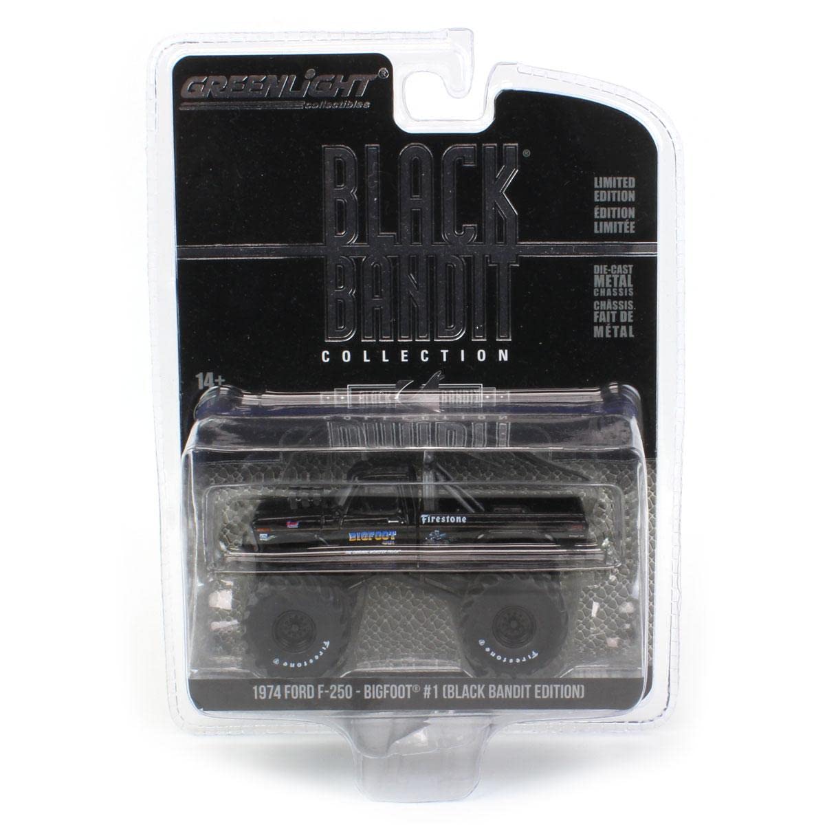 Truck 1/64 1974 Ford F-250 Monster Bigfoot 1 Black Bandit Series 27 28110-E