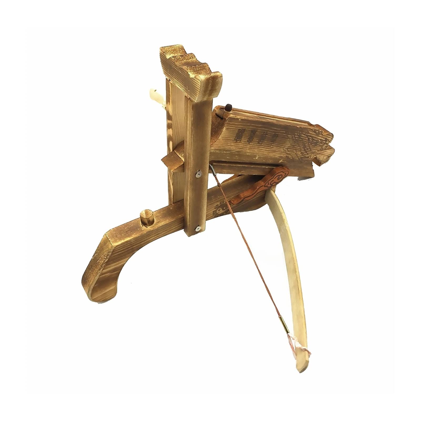 WEGONAUP Wooden Crossbow Shooting Toy Outdoor Shooting Multiple Arrow Repeating Soft Rubber Non - Lethal Arrow