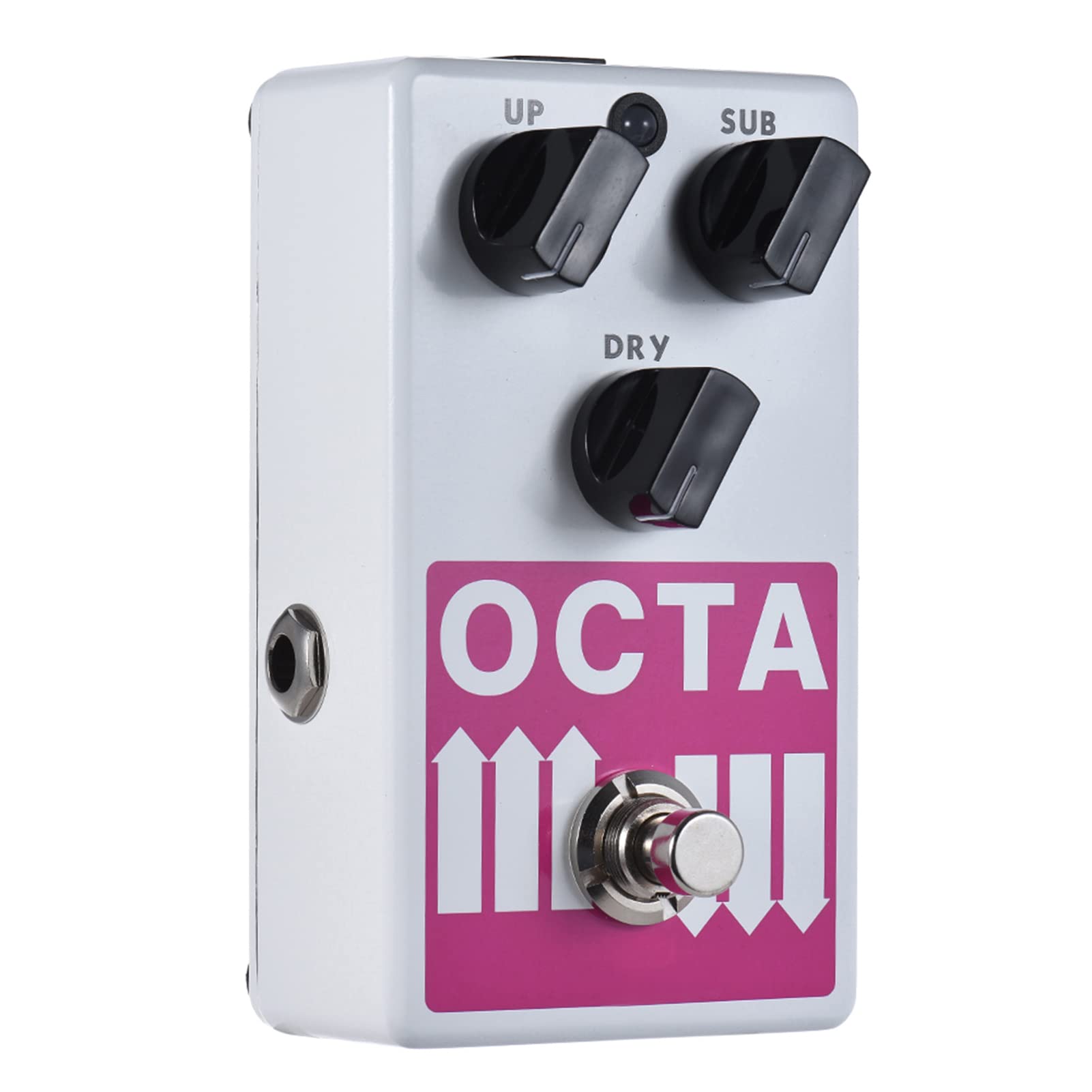 summina Electric Guitar Precise Polyphonic Octave Generator Effect Pedal Supports SUB/UP Octave & Dry Signal Full Metal Shell with True Bypass