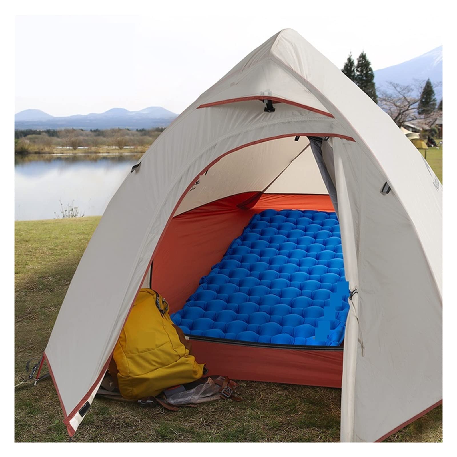 SMKOOP Outdoor Inflatable Mattress Camping Air Mat Ultralight Sleeping Pad Folding Hiking Sleeping MatOutdoor Camping Mattress