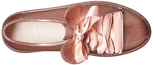 Mini Melissa Girl's Mel BE + Disney Sneaker, Pink Glitter, 3 M US Little Kid