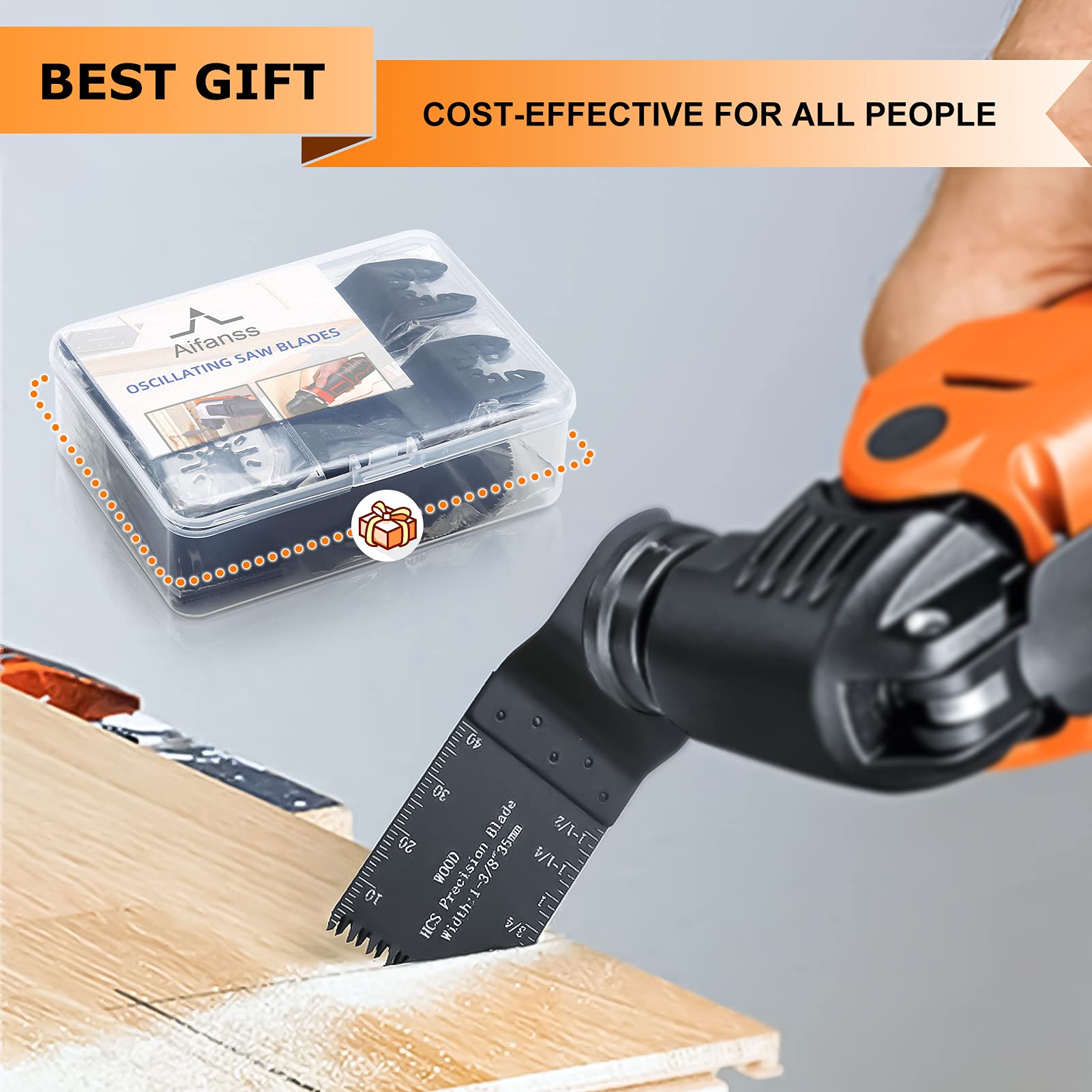Oscillating Saw Blades 35 PCS Multitool Blades, Universal Oscillating Tool Blades for Wood Metal Plastic, Multi Tools Kit Compatible with Dewalt Rockwell Milwaukee Makita Dremel Bosch Ridgid Craftsman