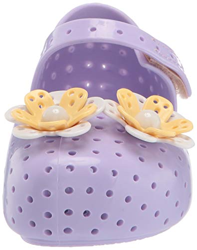 Mini Melissa Girls' Mini Furadinha XII Mary Jane Flat Purple 5 Medium US Toddler