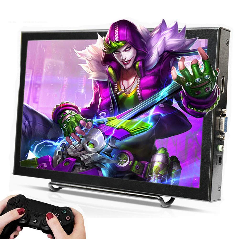 Portable 11.6 Inch Monitor 16:9 IPS Display 1920x1080 Full HD, 170° Widescreen Gaming Monitor with HDMI, VGA, Dual Builtin Speakers, 3.5mm o Port, for Raspberry PS3 PS4 Windows etc.(11.6inch)