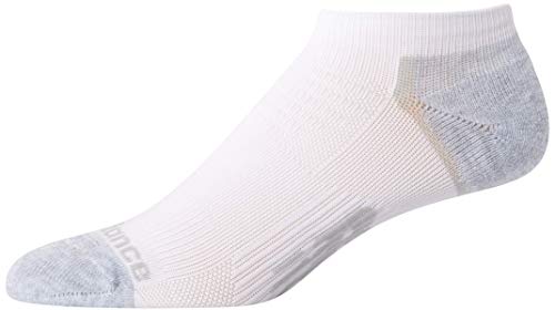 New Balance Men's Low Cut Basic 6-Pack Socks, Size 4-10, White