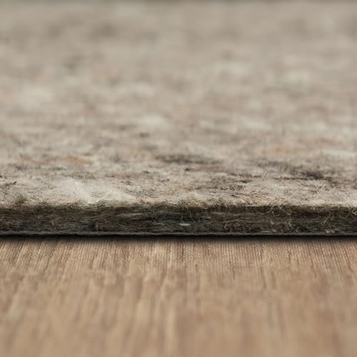 Mohawk Home 8' x 10' Non Slip Rug Pad Gripper 1/2 Thick Dual Surface Felt + Rubber Gripper - Safe for All Floors