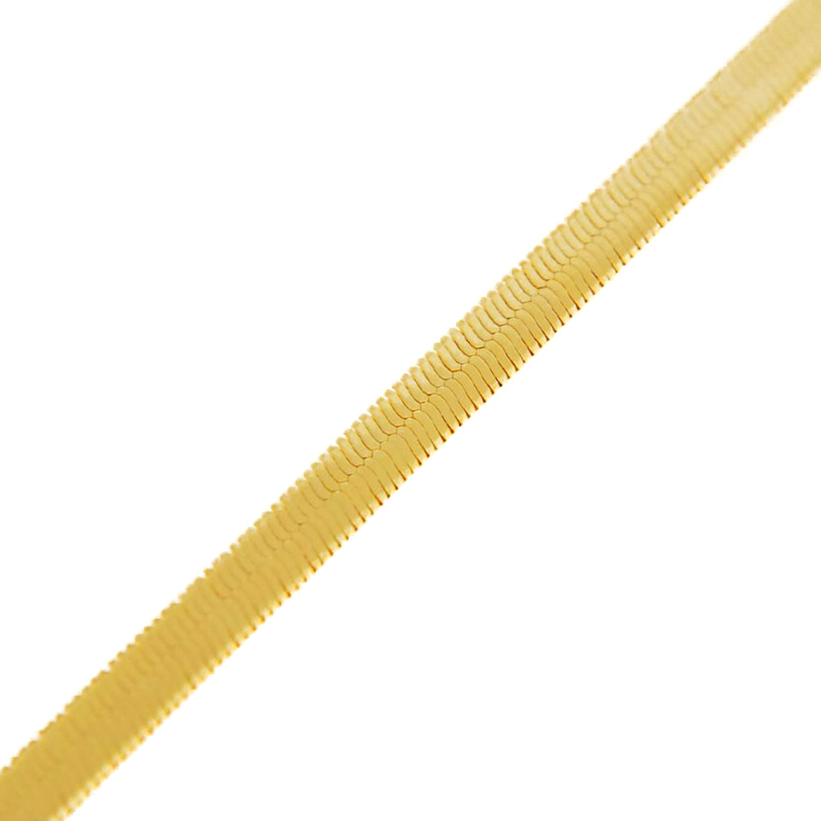 metaltree98 Fashion Born to Shiny 14K Gold Plated 5 mm 20" / 24" 2 PC Set Herringbone Chain Necklace