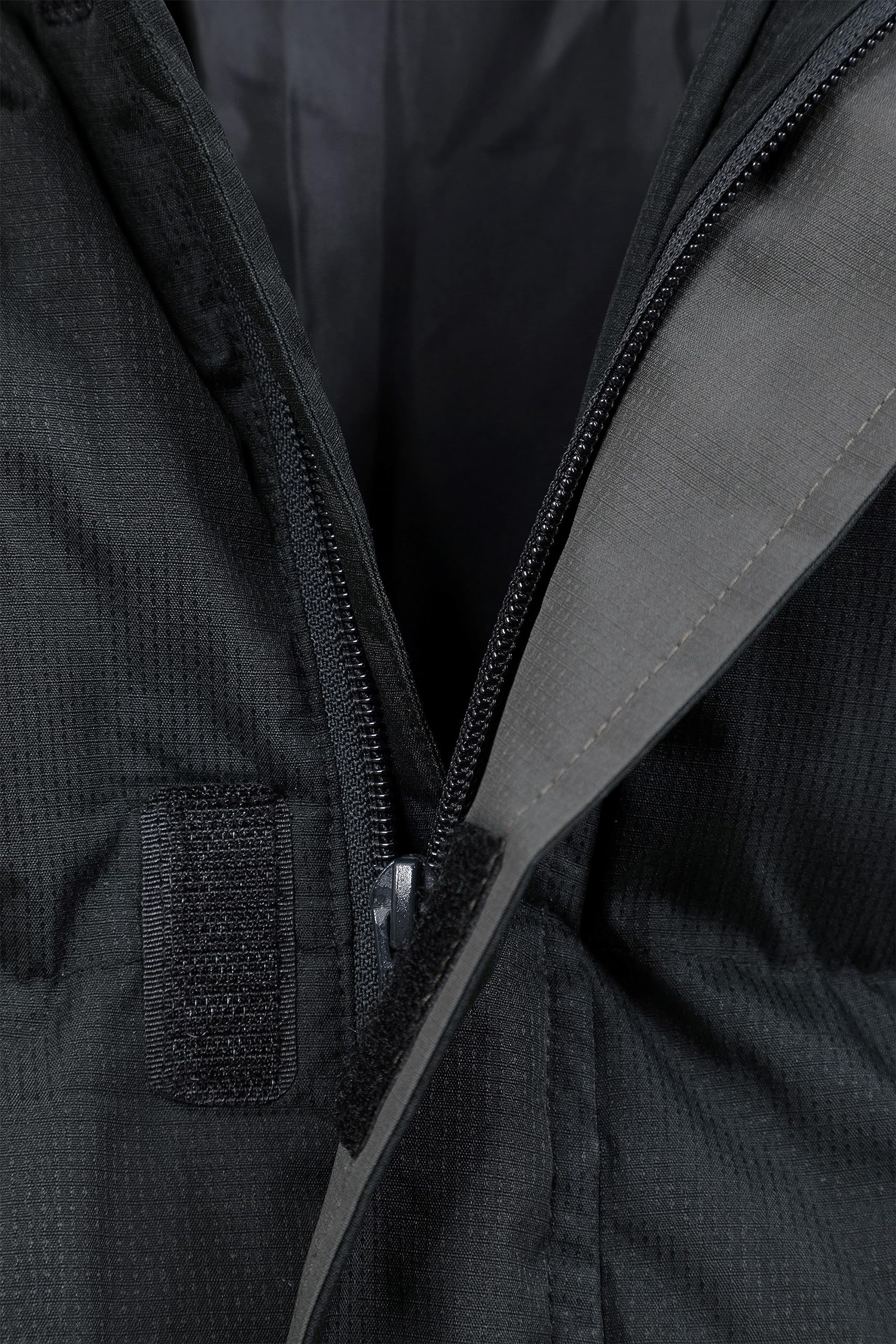 Mountain Warehouse Snow Mens Padded Jacket - Fleece Lined Hood Puffer Black Large