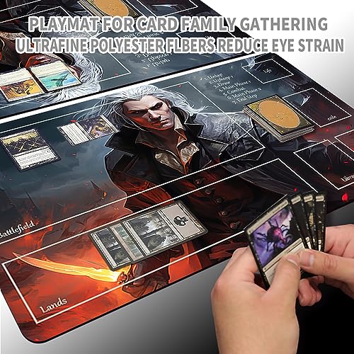 MPLR BOARD GAME Premium Gaming Mat 60 x 35 cm TCG Compatible with OCG CCG RPG MTG Gaming Mat, Mouse Mat Table Mat (Original Game Mat)