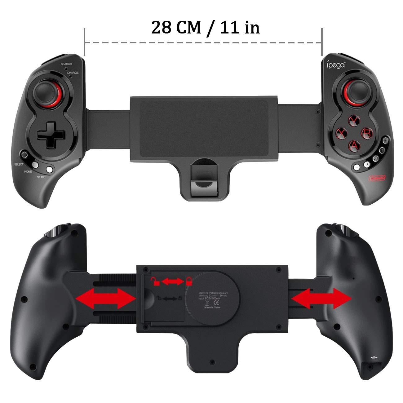 Megadream Wireless Android Game Controller for PUBG Fotnite, Key Mapping Gamepad Joystick for Samsung, HTC, LG, Google Pixel and More, Support 10 inch Tablet