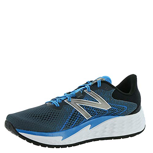 New Balance Men's Fresh Foam Evare Running Shoe, Grey/Vision Blue, 10.5