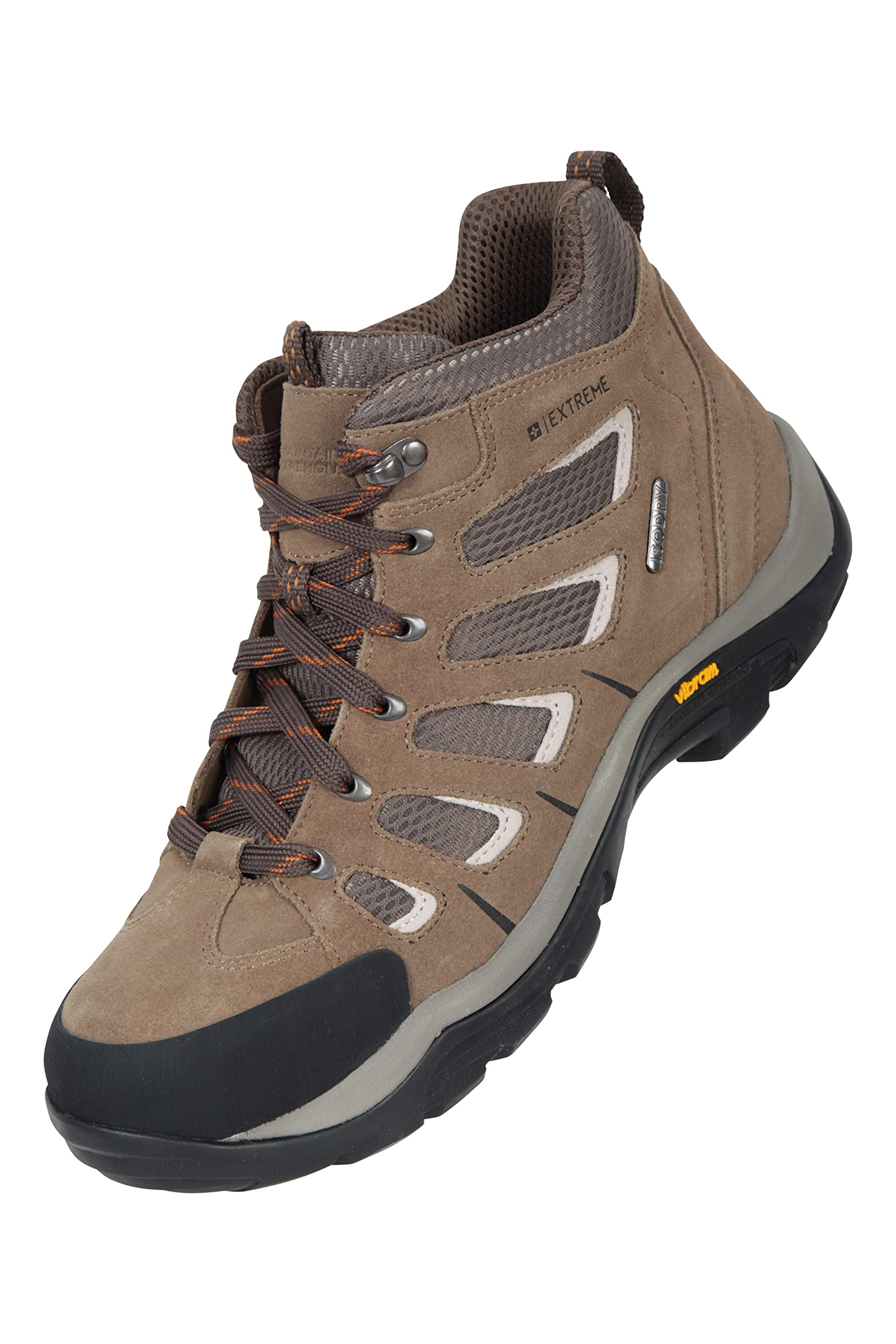 Mountain Warehouse Field Extreme Mens Wide-Fit Vibram Waterproof Boots Brown 13 M US Men