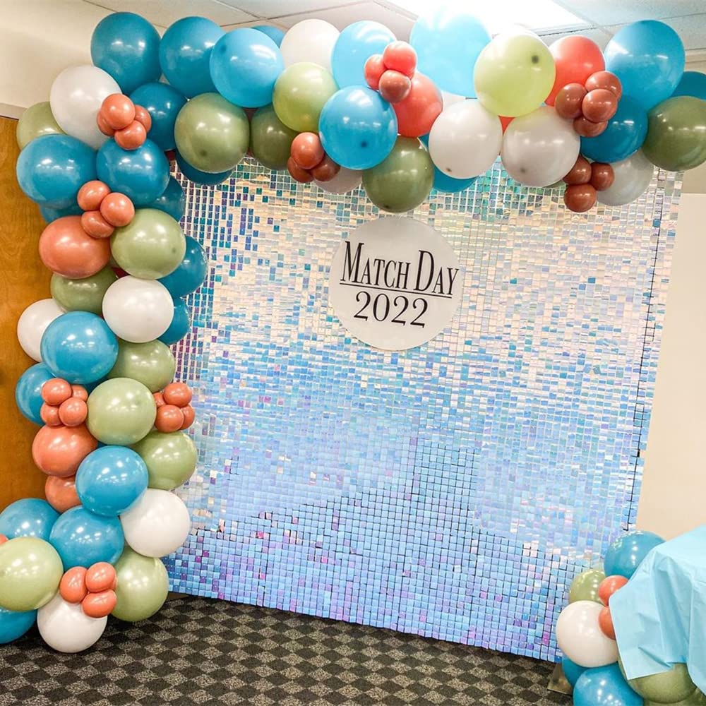 Rainbow Shimmer Wall Backdrop Glitter Backdrop 6ftx4ft Sequin Wall Backdrop for Birthday Decorations Anniversary Wedding Bachelorette Party Supplies