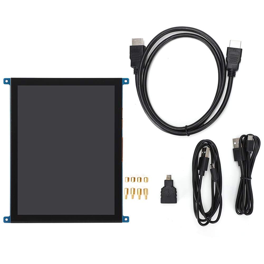 Portable Monitor, 8-inch Ultra-Thin Computer Monitor for Win7 / Win8 / Win10, HDMI Display for Raspbian/Ubuntu/Kodi / win10 / IOT, Full HD Touch Screen Display