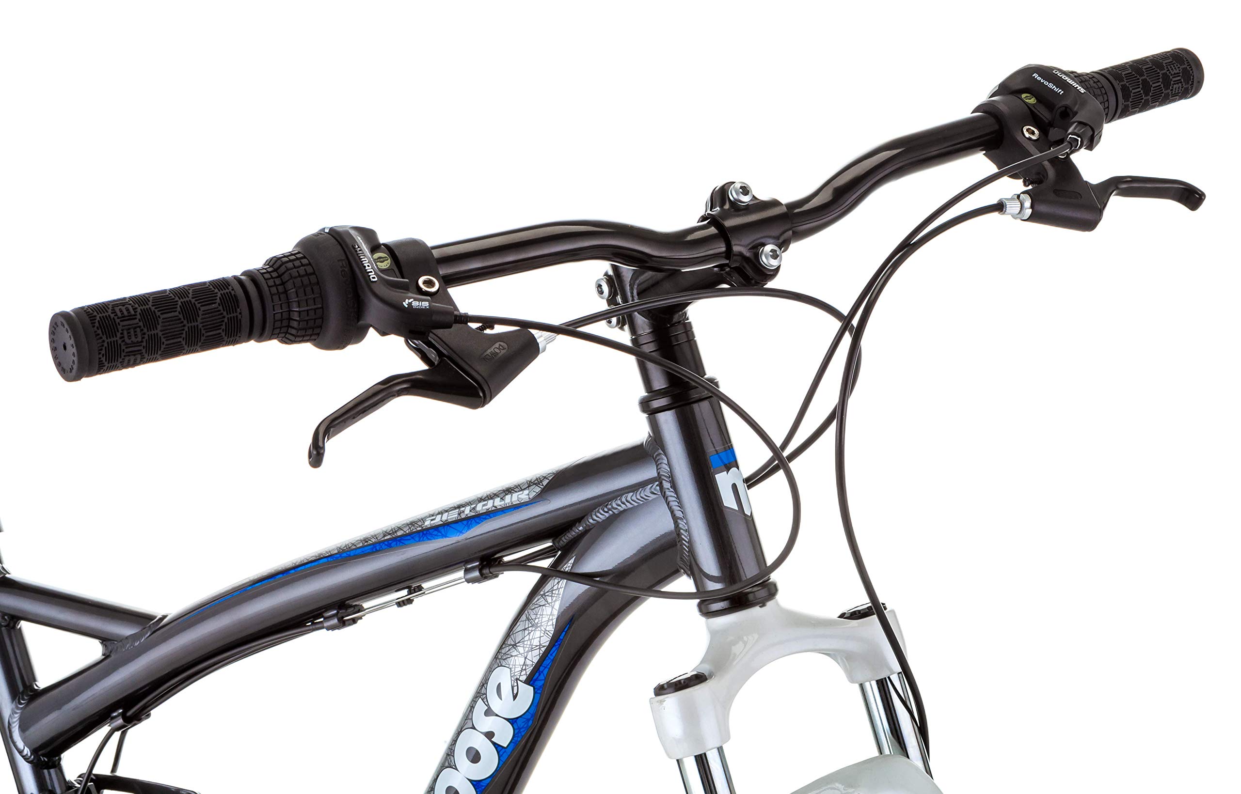Mongoose Men's Detour Moutain Bike, 18-Inch Aluminum Frame, 26-Inch Wheels, Grey
