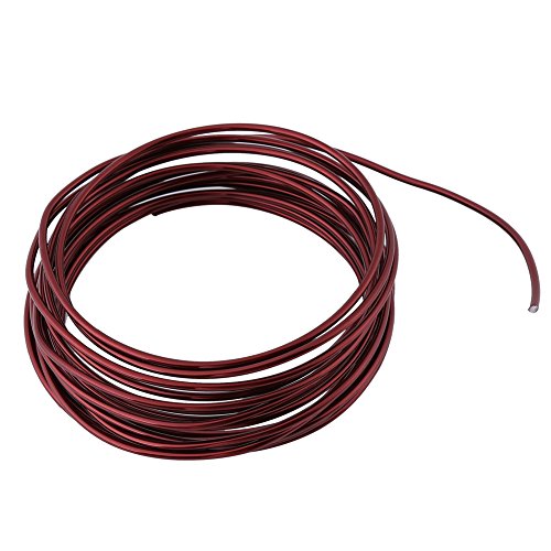 Zerodis Bonsai Training Wire 4 Colors Optional 2mm Colorful Round Oxidation 5 Meters, Roll AntiCorrosion and Rust Resistant(Bronze)