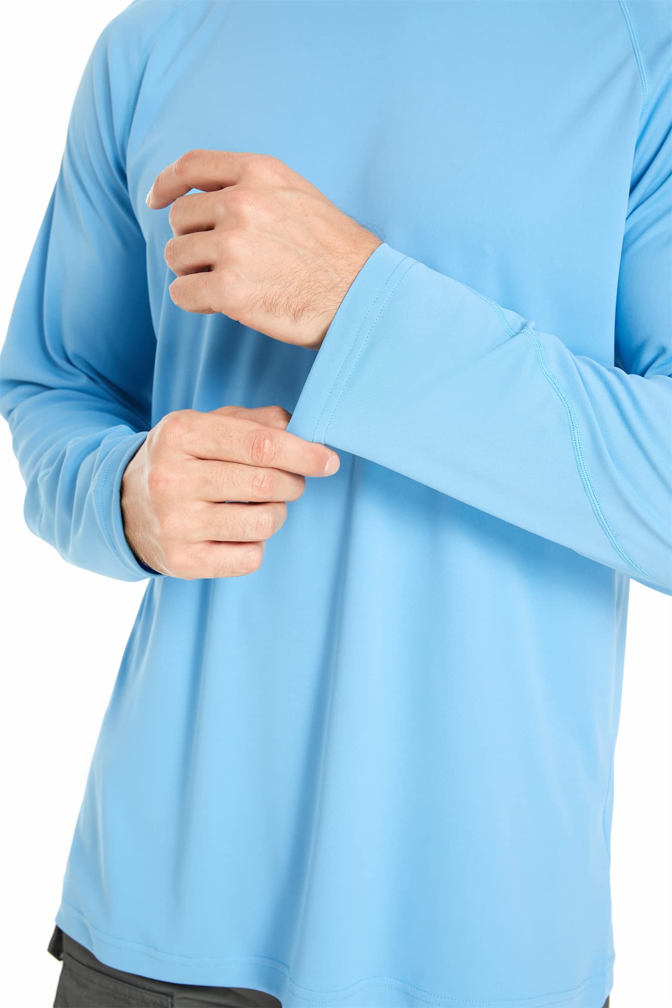 Swimming Shirts for Men UPF 50+ Fishing PFG Tshirt Sun Protection Long Sleeve Light Weight Soft Comfortable Shirts for Workout Hike Run Swim