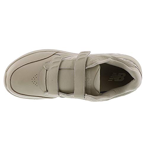New Balance mens 928 V3 Hook and Loop Walking Shoe, Bone/Bone, 16 US