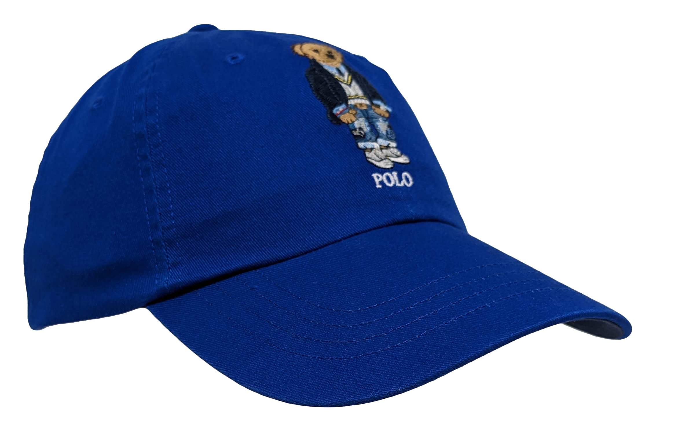 Polo Ralph Lauren Mens Teddy Bear Adjustable Ball Cap Hat (Camo/Flag Bear)
