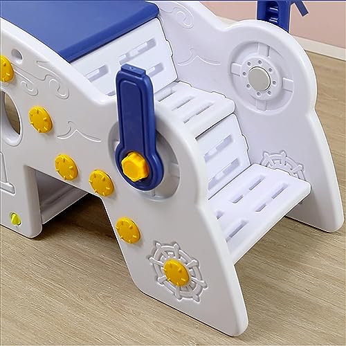 SDADI Kids 5-in-1 Multi Activity Table and Chair Set, Multi-Purpose Seesaw with Slide, Building Block Table with Basketball Hoop - White Play Table