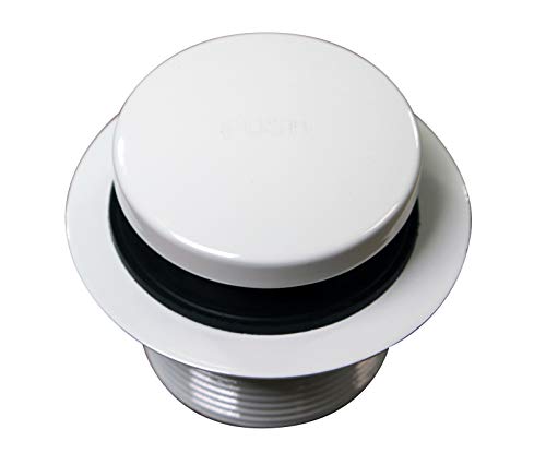 Westbrass 593244-50 White 1-1/2" Tubular Tip Toe Bath Waste Drain Kit, Powder Coat White