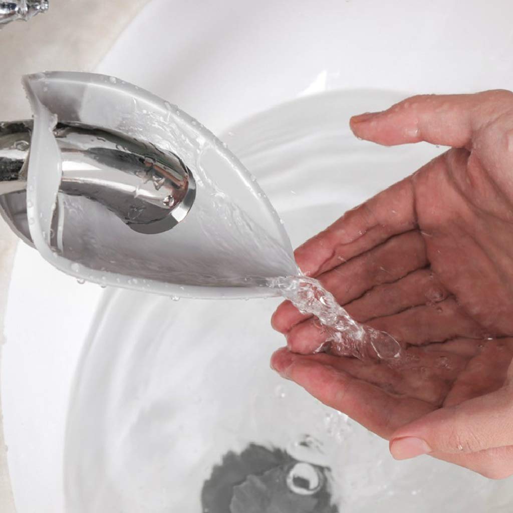 Potelin Premium Quality Practical Bathroom Water Tap Faucet Extender for Children Kid Baby Washing Hands