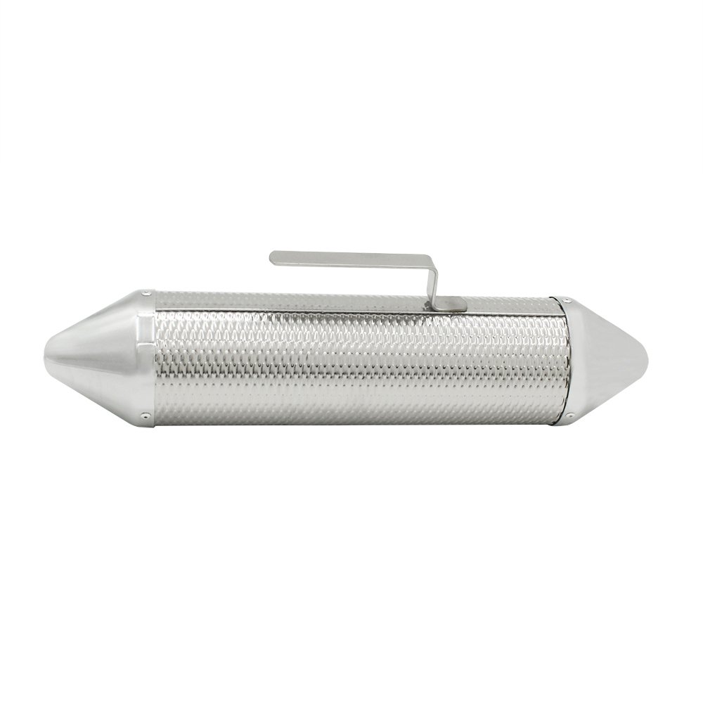 Mowind Stainless Steel Metal Guiro Percussion Instrument Musical Training Tool with Scraper