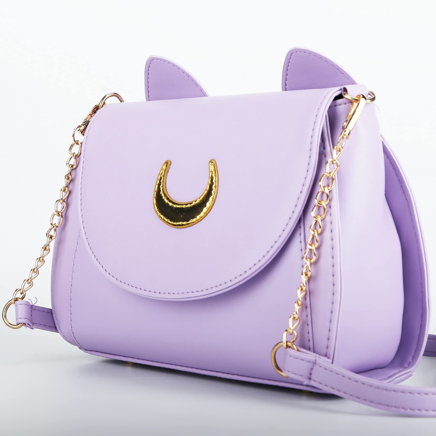WLC Cartoon Handbag,PU Lady Purse Shoulder Bag for Girls, Purple