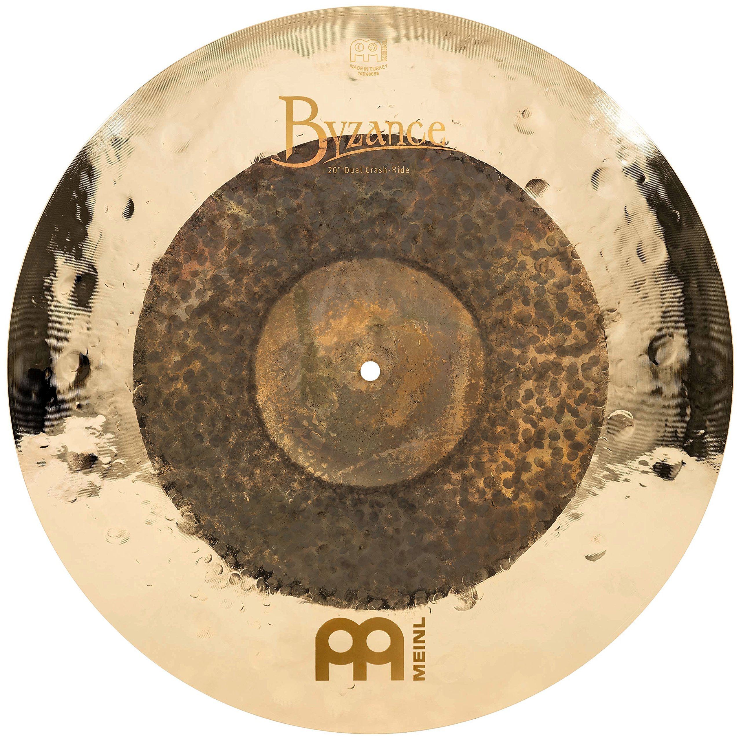 Meinl Cymbals Byzance 20" Dual Crash-Ride ā Made in Turkey ā Hand Hammered B20 Bronze, 2-Year Warranty, Single (B20DUCR)