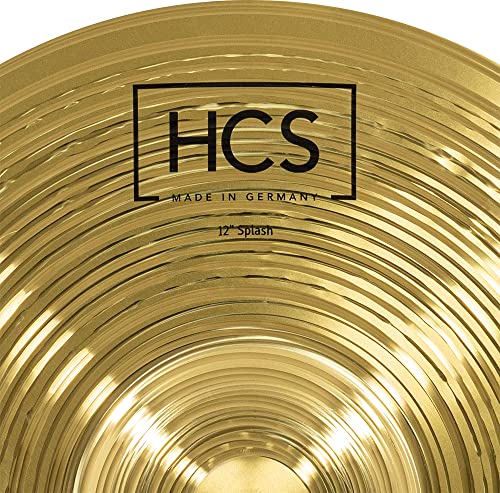 Meinl Cymbals HCS 12" Splash Cymbal for Drum Set β Made in Germany β Traditional Medium Brass, 2-Year Warranty, 12 inch (HCS12S)