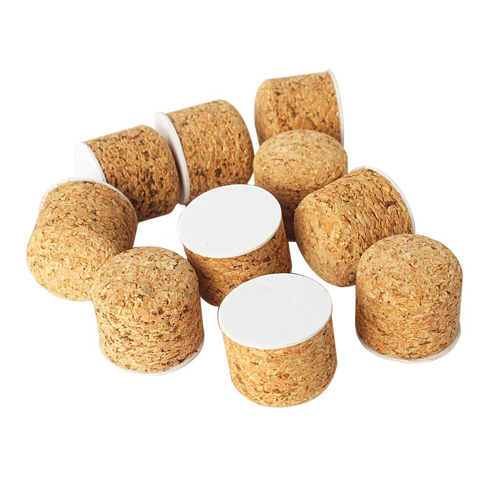 MUXIANG 10 PcsTobacco Pipe Cork Knocker Ashtray for Cigar Cigarette Soft Wooden Cork Stopper Adhesive Strip Tobacco Pipe Cleaning Tool Rosewood Tobacco Pipe Briar Wood Pipe Ebony Pipe FB0005