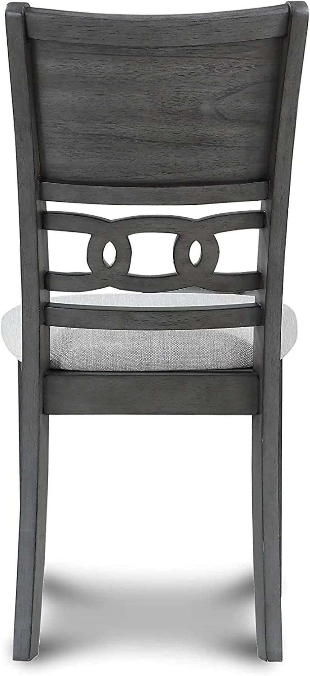 New Classic Furniture Gia 5-Piece Round Dining Set with 1 Dining Table and 4 Chairs, 47-Inch, Gray