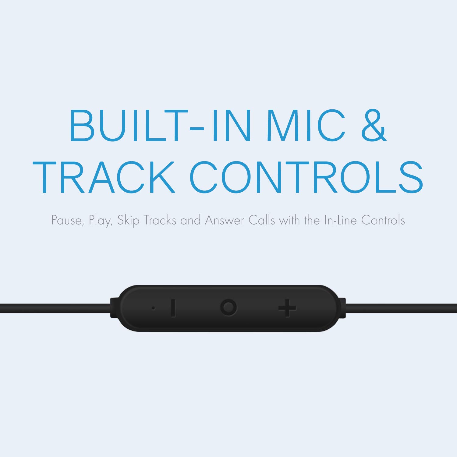 Realm Lightning Earbuds for iPhone MFi Certified Headphones with Lightning Connector in Ear Headphones with Built in Microphone Hands Free Calling and Track Controls Pacific Blue, RLMA12PB, Universal
