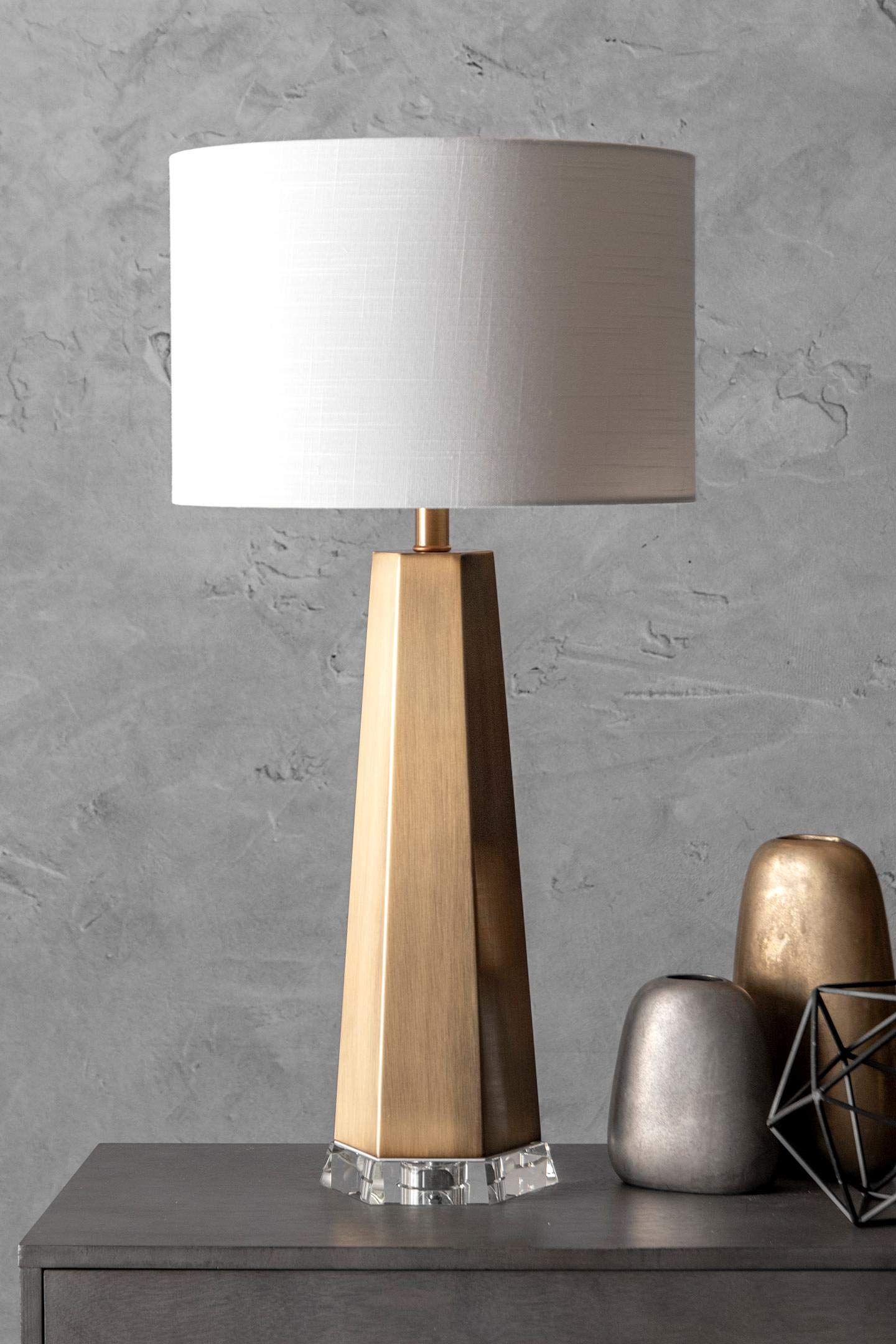 nuLOOM MCT23AA Cheyenne 30" Metal Table Lamp, Height, White