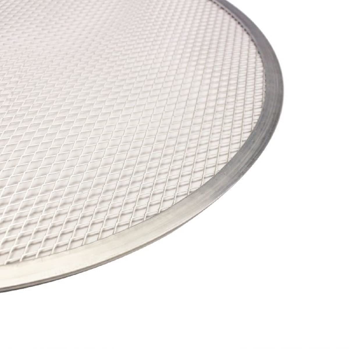 TrueCraftware Set of 2 Aluminum 16β Pizza Baking Screen Seamless Rim- Bakeware Pizza Screen Round Pizza Pan Pizza Tray Baking Tray Round Baking Tray for Home Kitchen Pizzeria & Restaurants