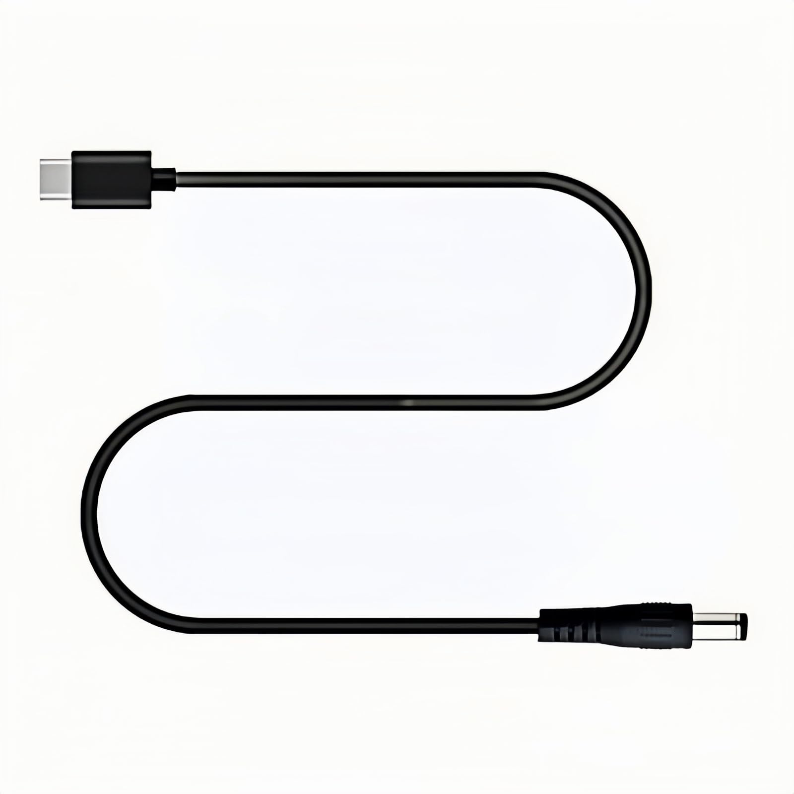 USB C to DC 5.5mm x 2.5mm(compatible with 5.5mm x 2.1mm)Power cord, USB Type C Input to DC 12V 3A Out power cable, work with PD Charger and PD Power bank. Portable for outdoor test, studio and travel.