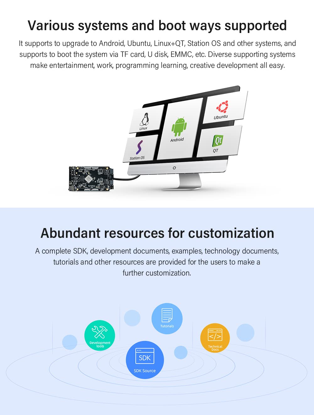 youyeetoo ROC-RK3568-PC Single Board Computer - 4GB RAM 32GB eMMC - M.2 NVMe SATA 3.0 - eDP DSI HDMI Screensx3 with Different Displays - AIoT, NVR, Multi-Screen Applications - Android