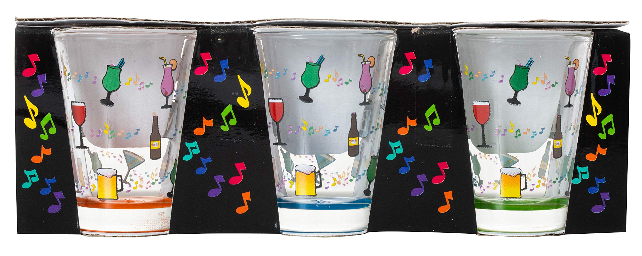 Set of 3 New Orleans Street Sign Mardi Gras Souvenir Shot Glasses