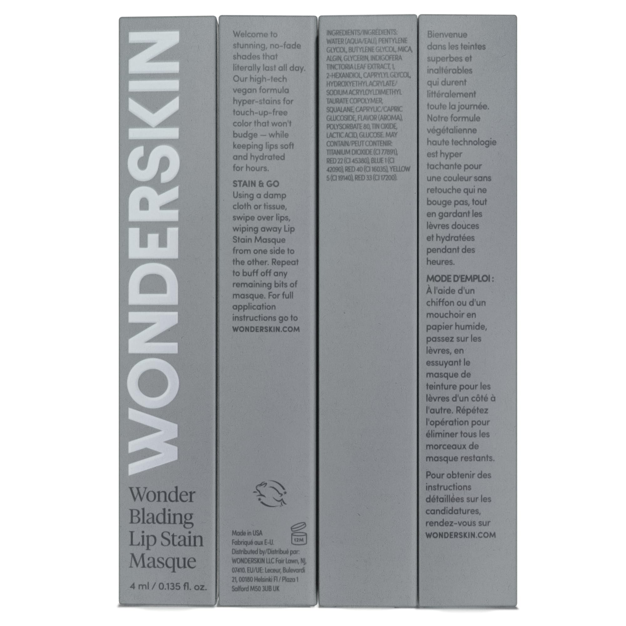 Wonderskin Wonder Blading Lip Stain Peel Off Masque - Long Lasting, Waterproof and Transfer Proof Red Lip Tint, Matte Finish Peel Off Lip Stain (Divine Masque)