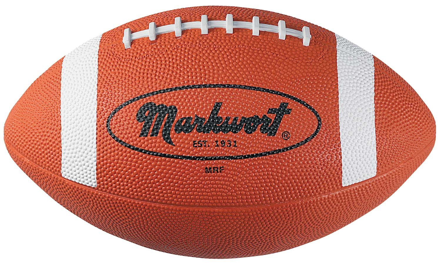 Markwort Official Size Rubber Football, Brown