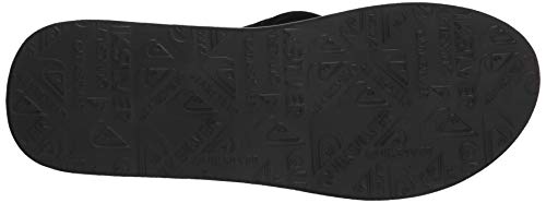 Quiksilver Men's Carver Suede 3 Point Flip Flop Athletic Sandal, Grey 1, 11