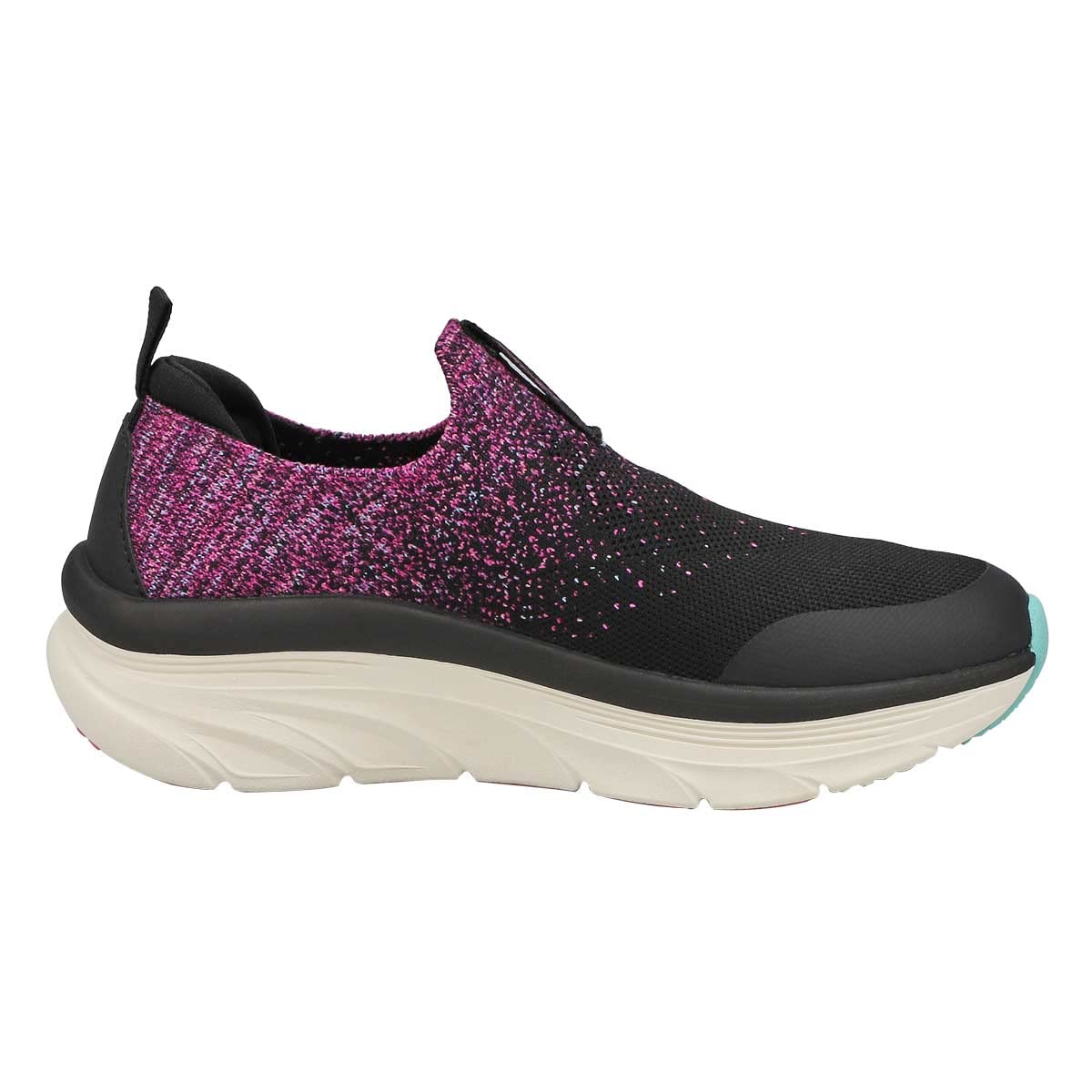 Skechers Women's D'Lux Walker Wrap Party Slip On Sneaker Black 7.5 Medium US
