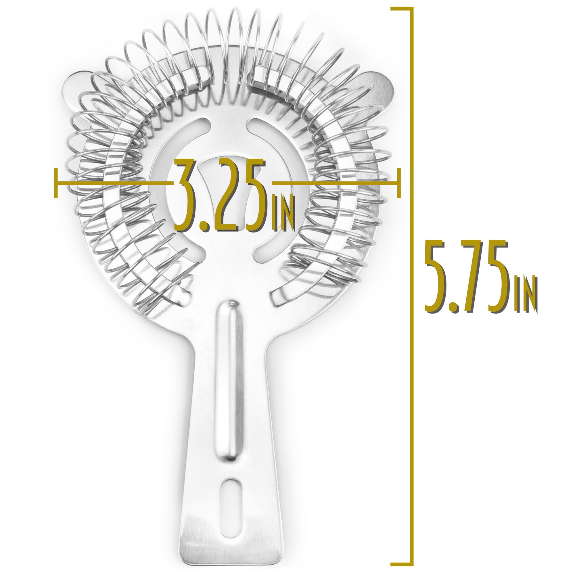 Stainless Steel Hawthorne Cocktail Strainer for Bar, Restaurant, or Home by Cocktailor