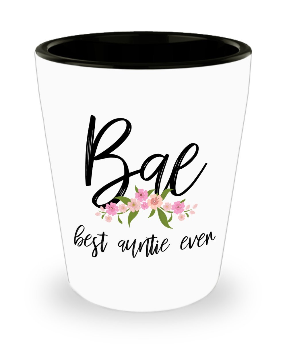 SpreadPassion Bae best Auntie Ever Shot Glasses - Great birthday gifts idea for Aunt